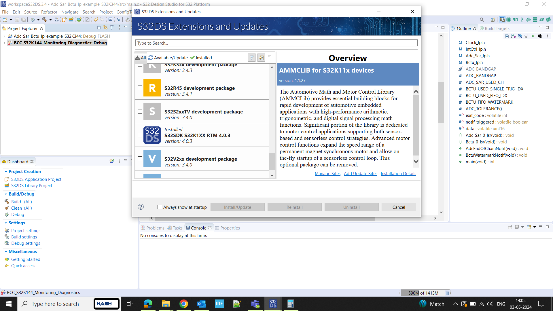 Solved: Migrating S32K144 project from S32 design studio for ARM to S32 ...