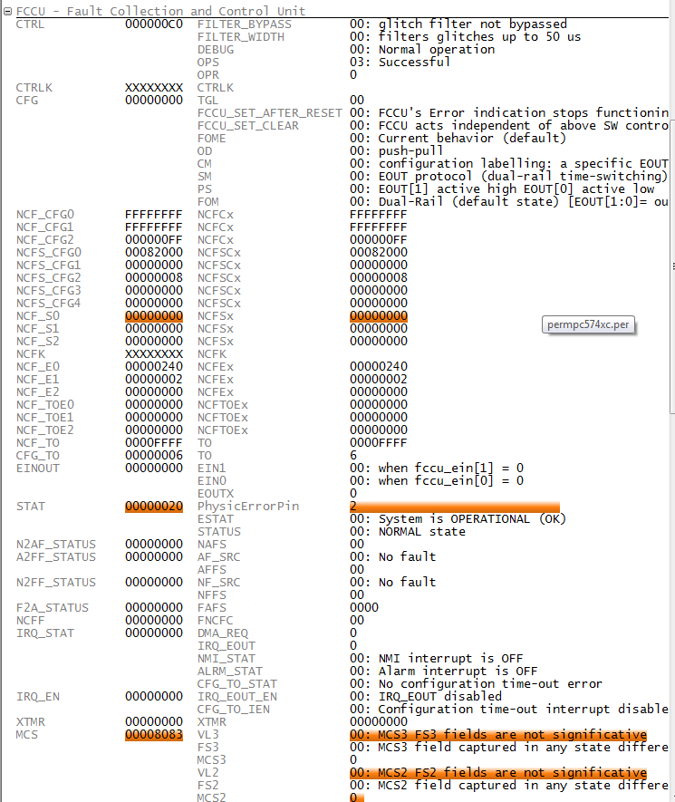 Solved: FCCU Registers Content - NXP Community