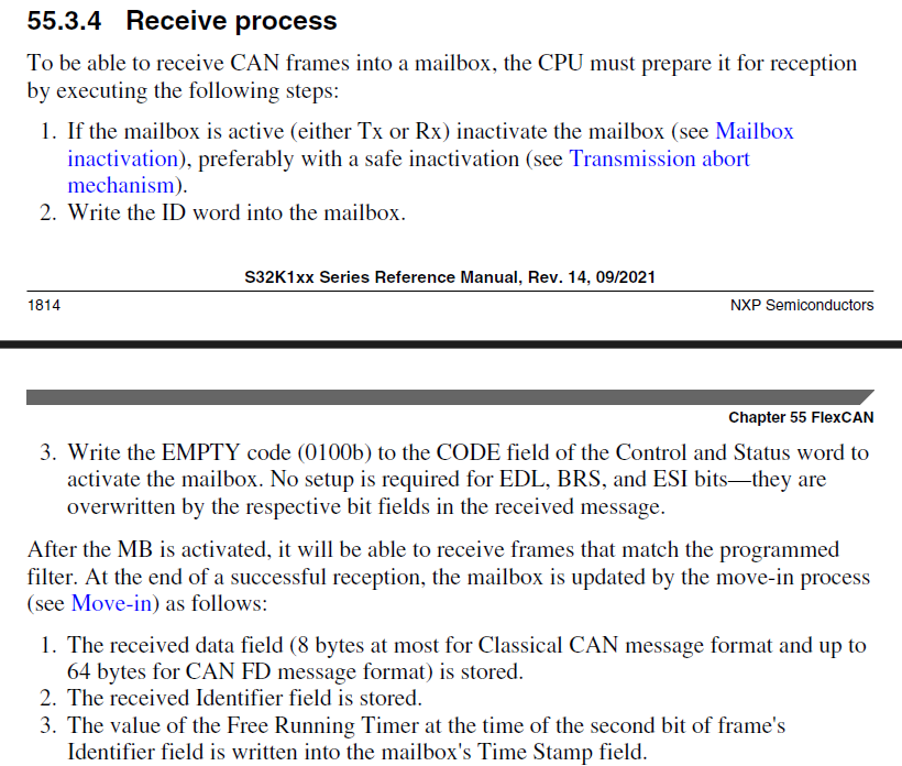 s32k148 CAN数据接收，MB缓存覆盖顺序 - NXP Community