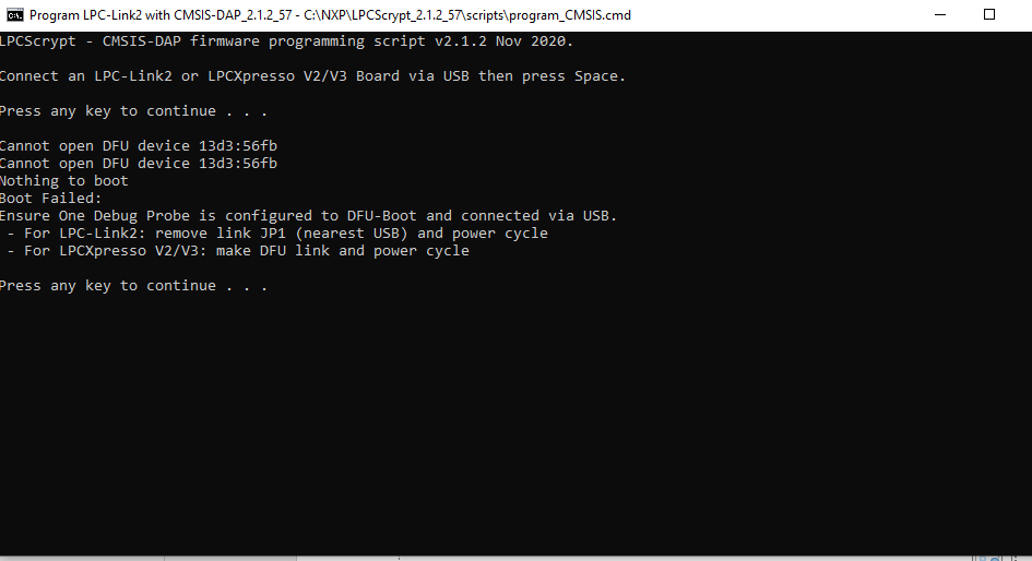 Solved: Having trouble getting computer to connect to LPCXpresso54628 board - NXP Community