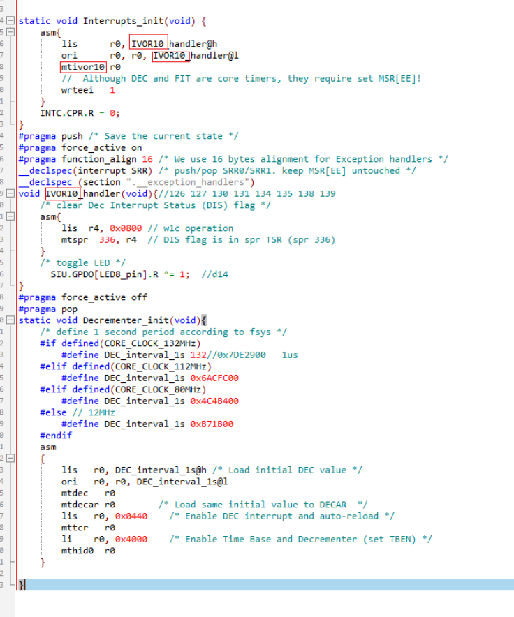 Solved: 中断 interrupt IVOR10_handler - NXP Community