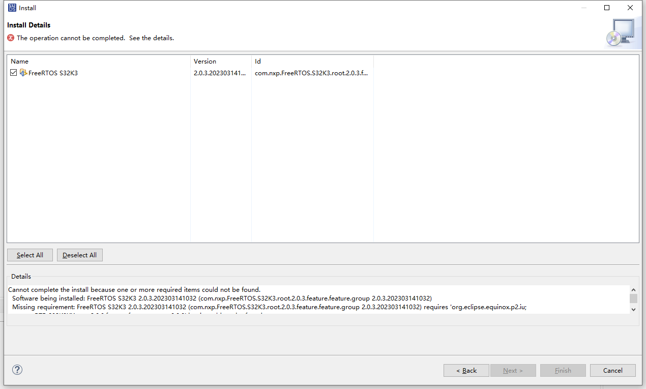 Solved: S32DS can't install freertos for S32K344 - NXP Community