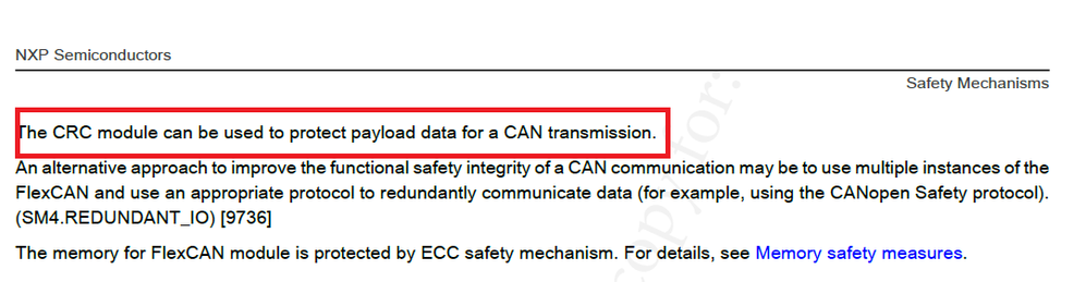 Solved: SM4.FLEXCAN_E2E_CHECK, SM4.COMM_SAFEPROT and CRC calculation ...