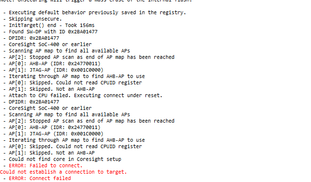 Solved: mke18f512 locked out after chip erase - NXP Community