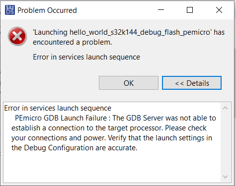 Solved: Error occurred while connecting to the interface hardware or ...