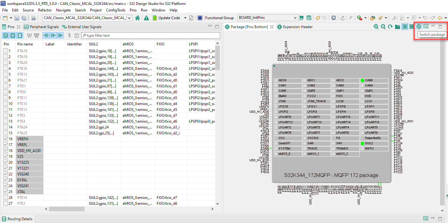 Solved: S32K3xx: S32DS Platform IDE: Change controller for an existing S32DS project - NXP Community