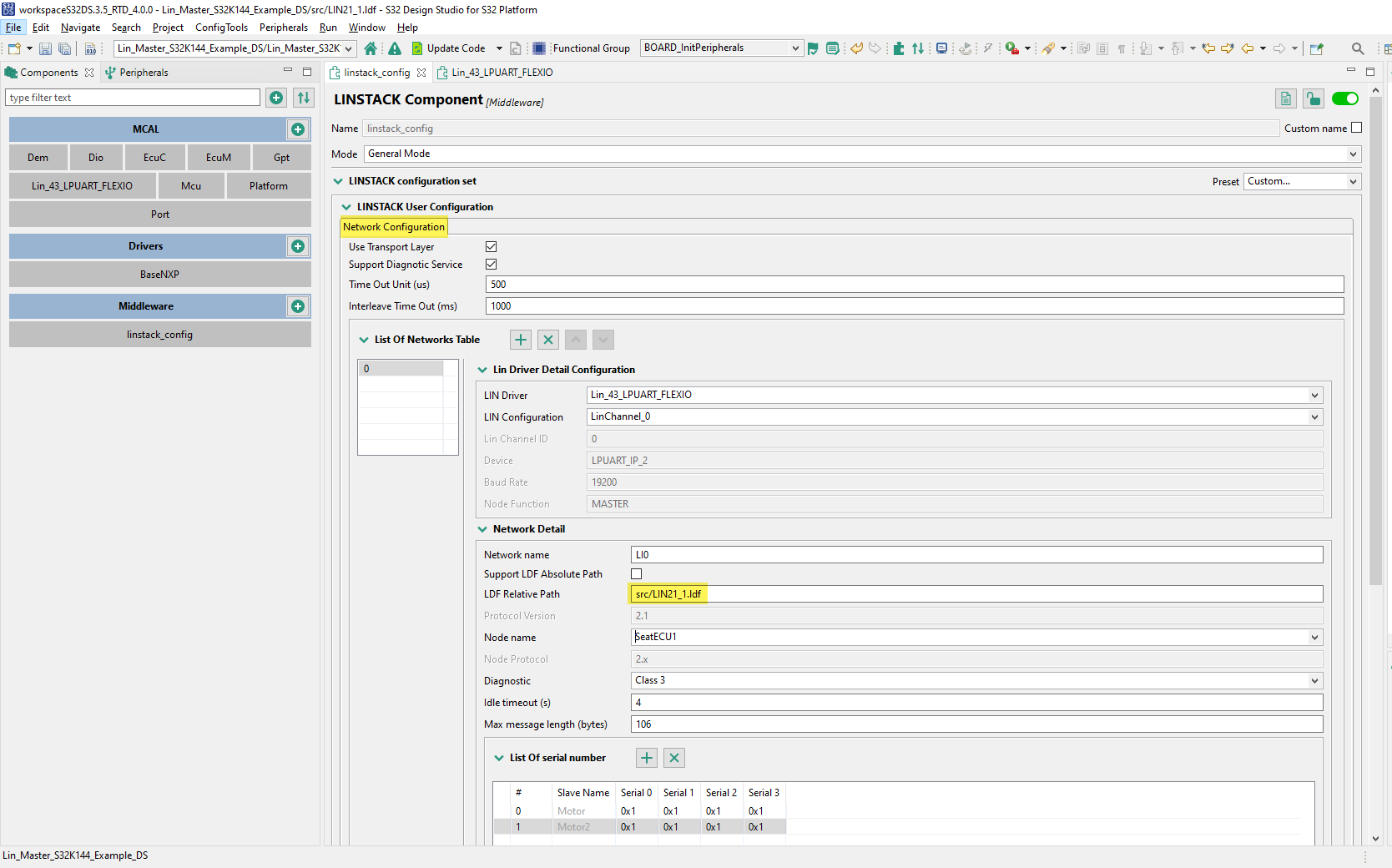 How to Configure Lin Description file By S32DS 3.5 - NXP Community