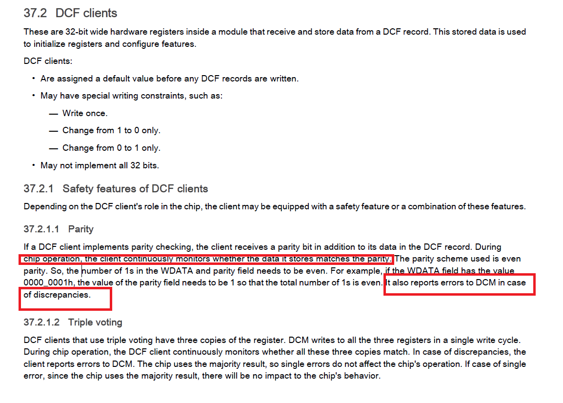 Solved: DCF Clients parity Feature response mechanism - NXP Community