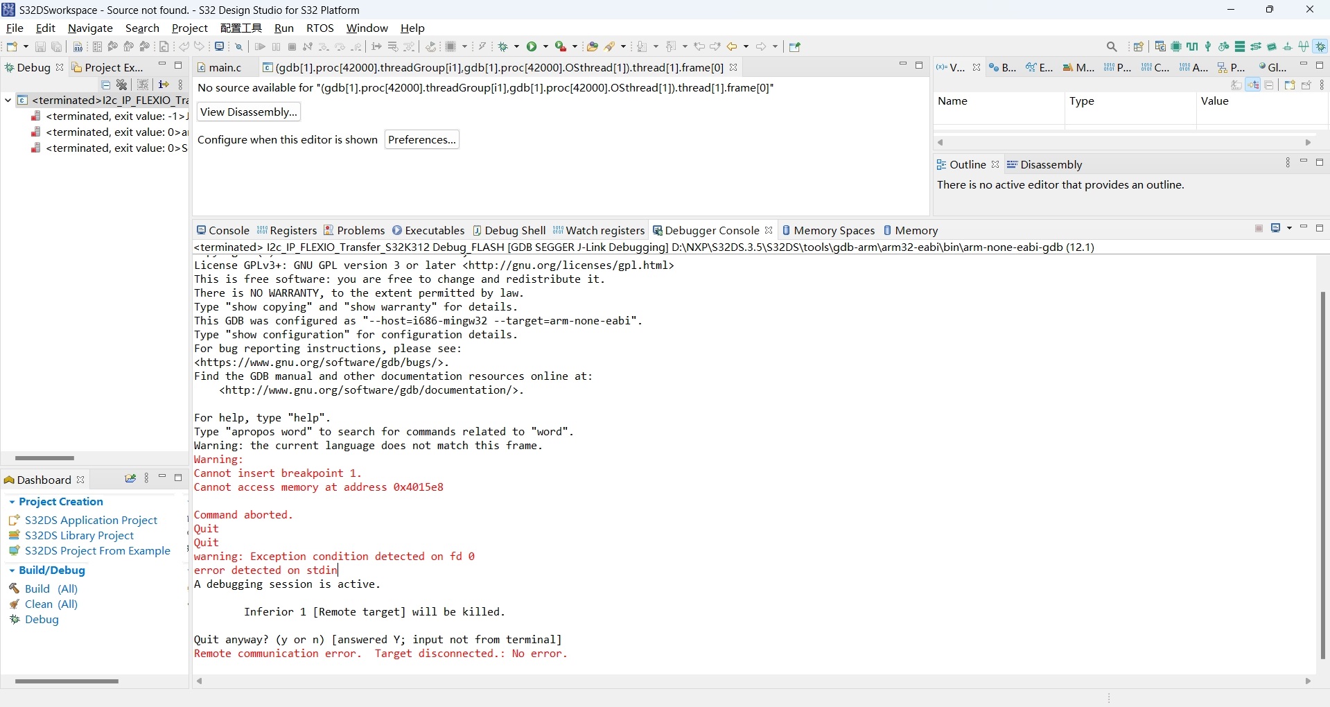 Solved: Re: Regarding the question of S32K312 using JLink for online debugging - NXP Community