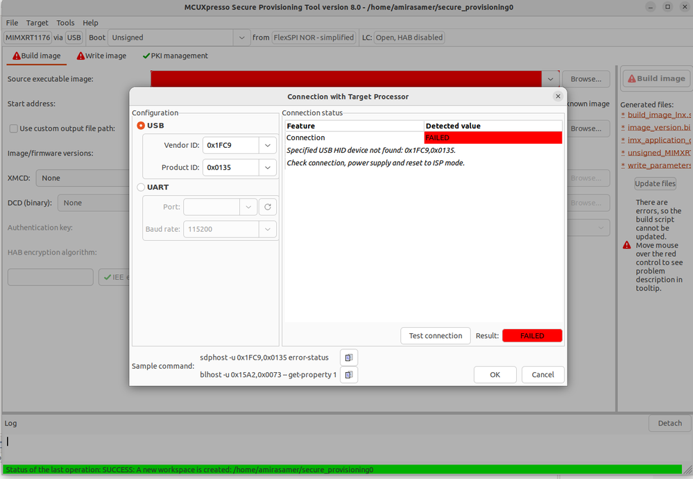 Re: Can't flash the MIMXRT1170-EVKB board - NXP Community