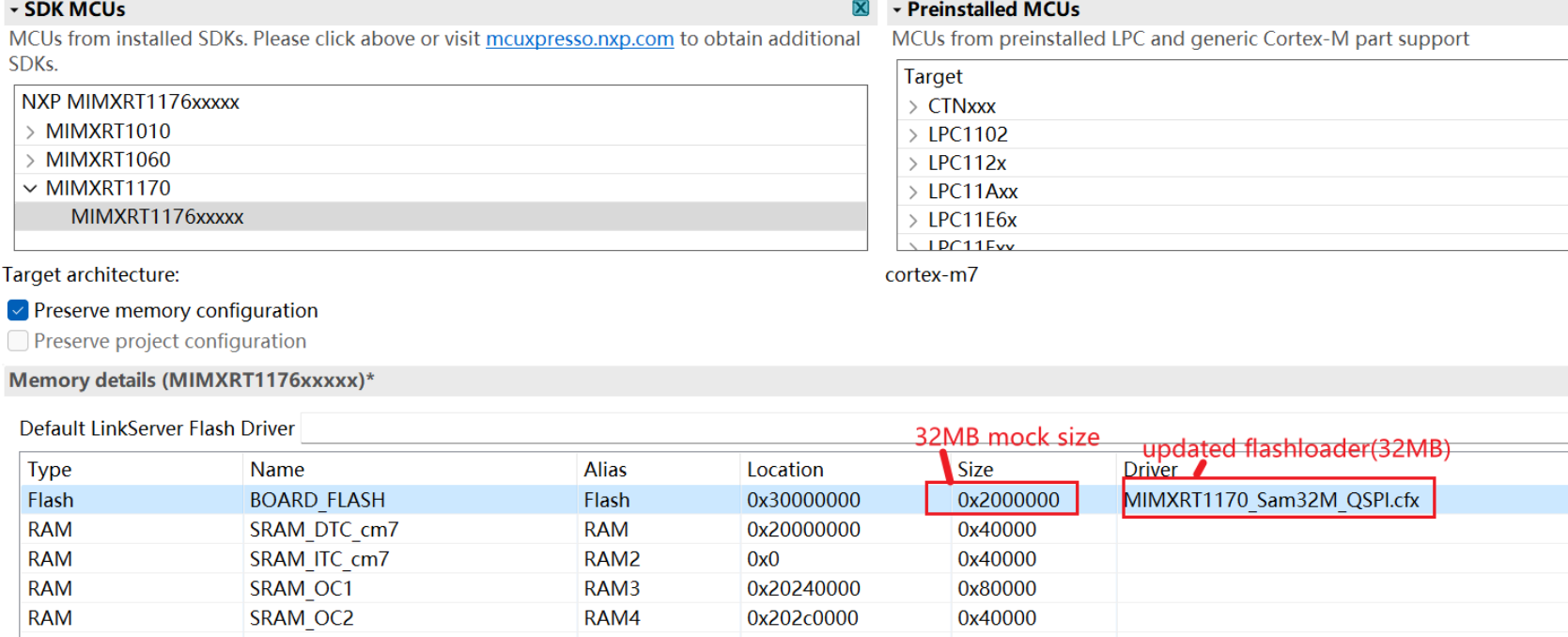 Solved: "RT1170_SFDP_FlexSPI1_A_QSPI detected ( (16MB = 256*64K at ...