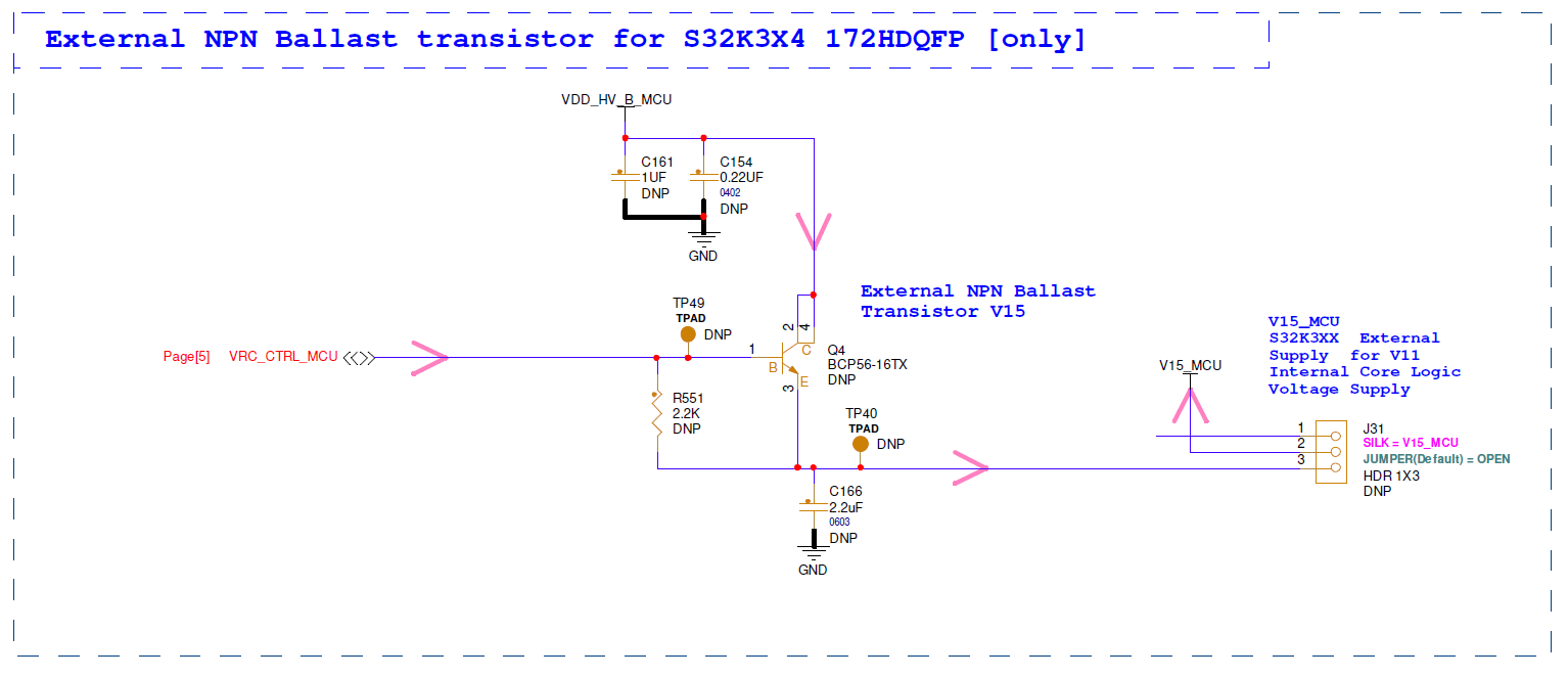 Solved: V15 Internally Regulator using NPN Ballast Circuit - NXP Community