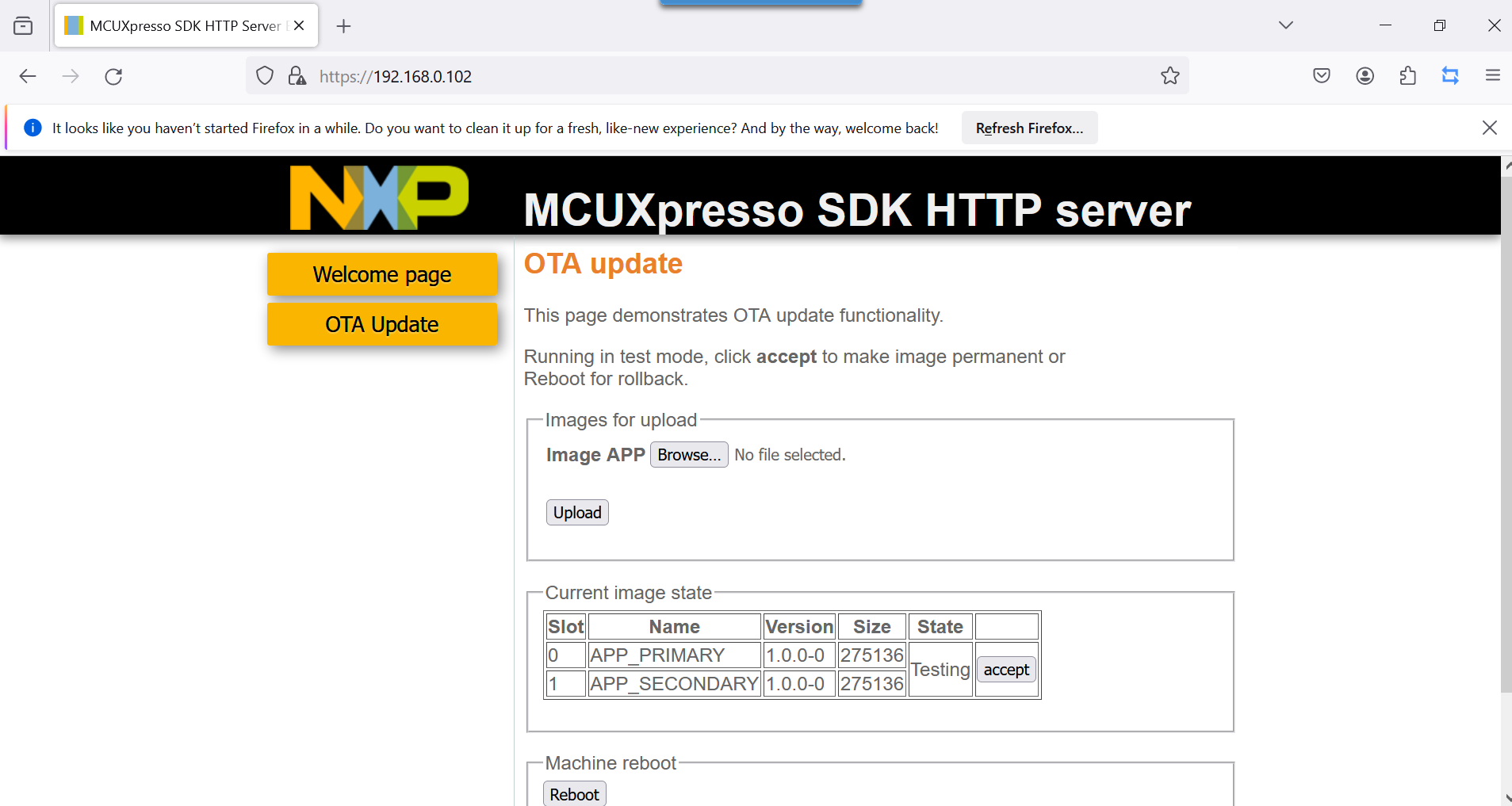 MIMXRT1170-EVKB OTA Update Example - NXP Community