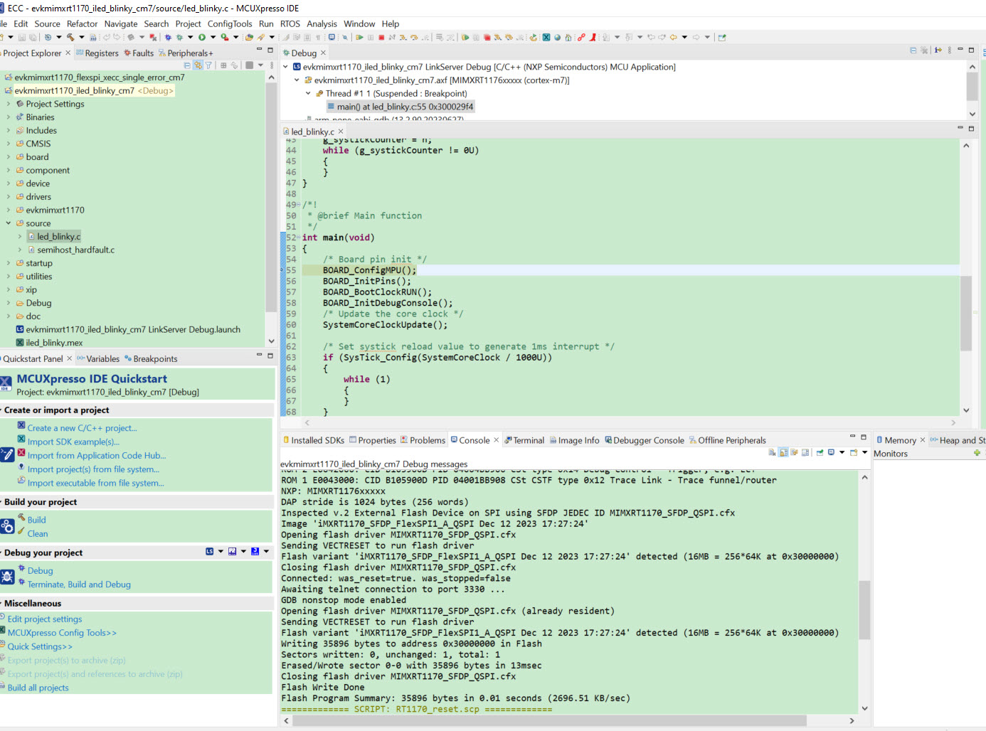 RT1170 CMSIS DAP+IDE debug based on ECC enabled - NXP Community