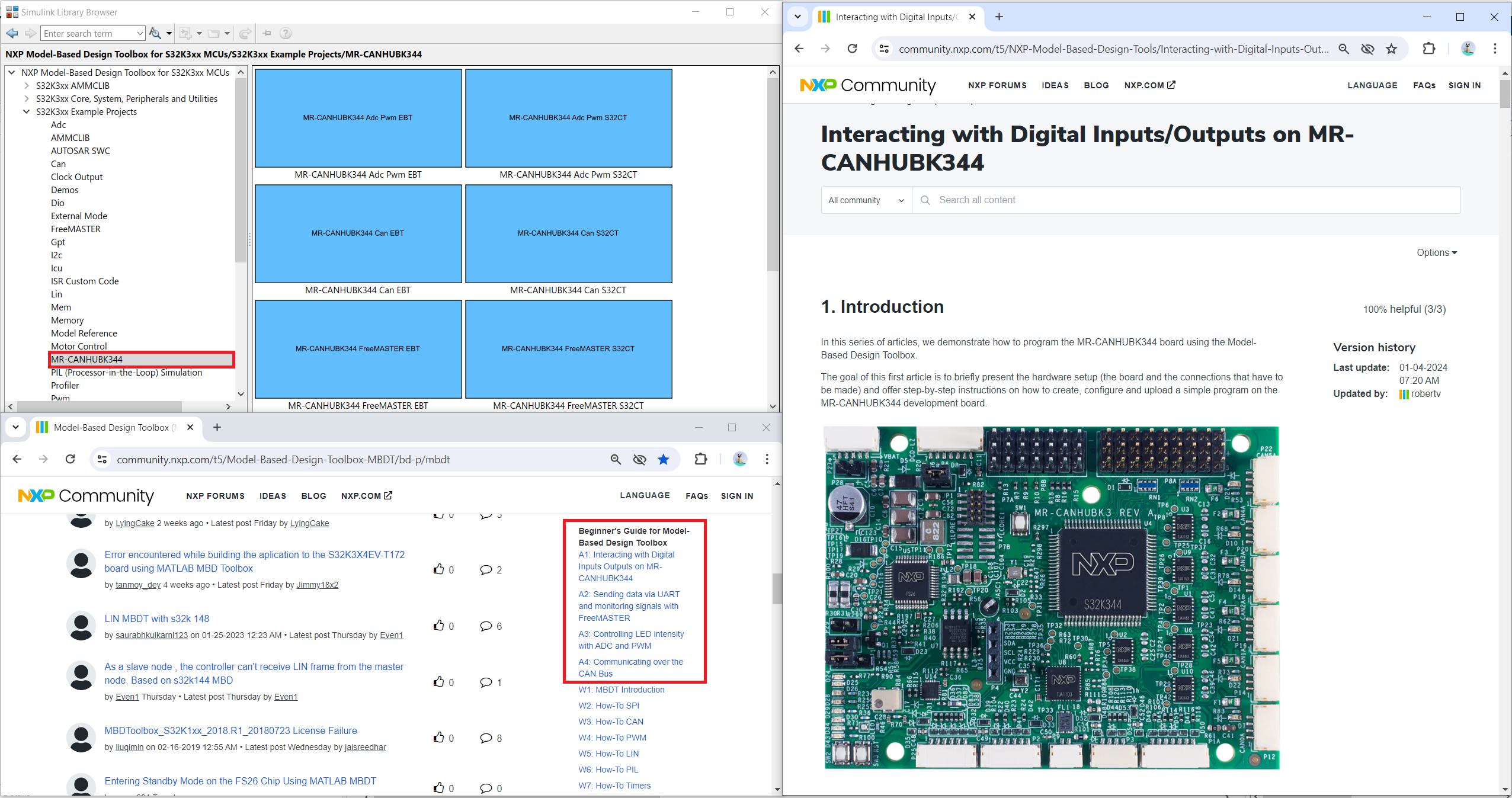 NXP Model-Based Design Toolbox for S32K3xx version 1.5.0 - Product Release Announcement - NXP ...