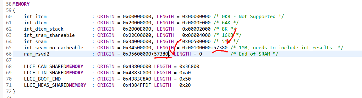 About PFE, `.pfe_class_fw_mem' will not fit in region `int_sram_no ...