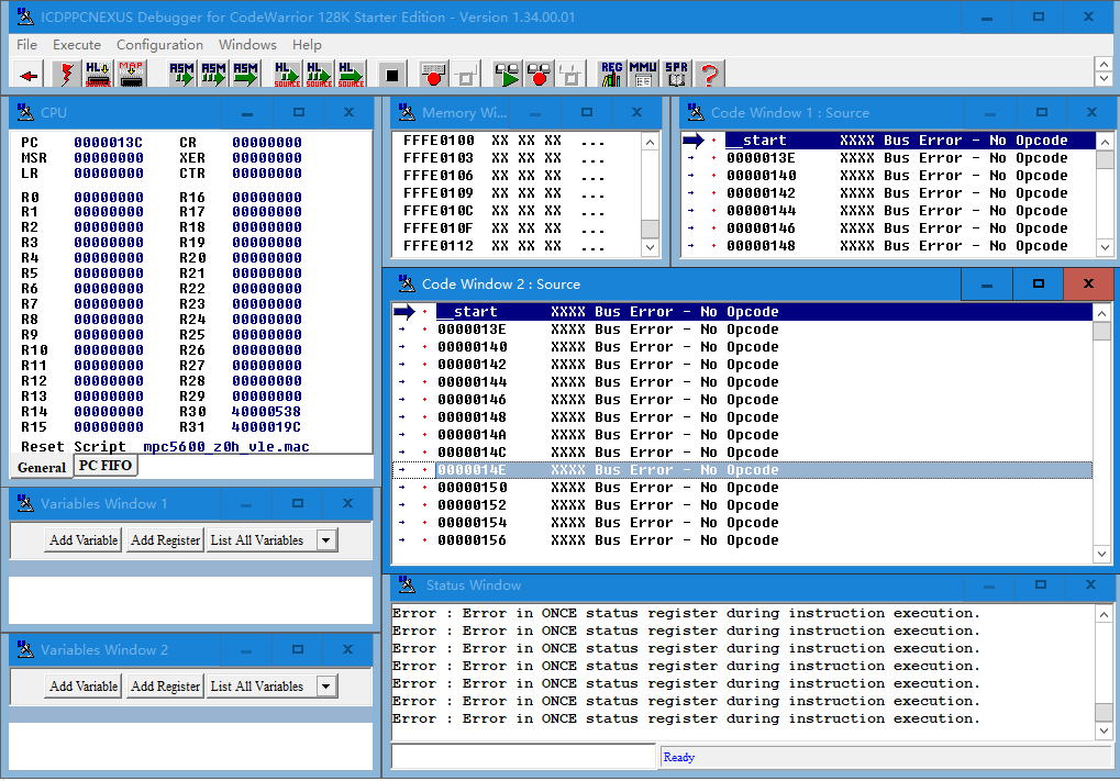 MPC5604P DEBUG mode report an error - NXP Community