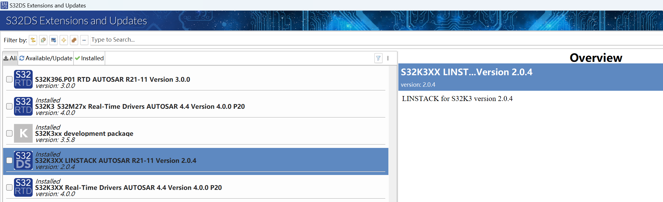 S32K314 LINSTACK RTD 4.0.0. - NXP Community