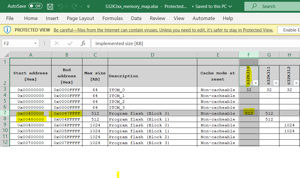 Example MCAL S32K310 MEM_InFls DS3.5 RTD300 - NXP Community
