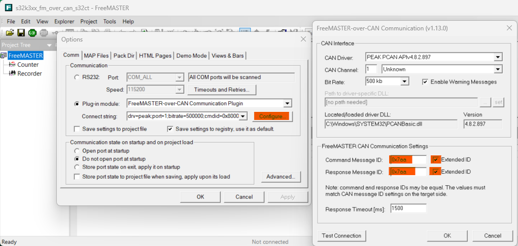 Freemaster Not Connecting Over Can Mbdt 1 5 S32k344 Nxp Community