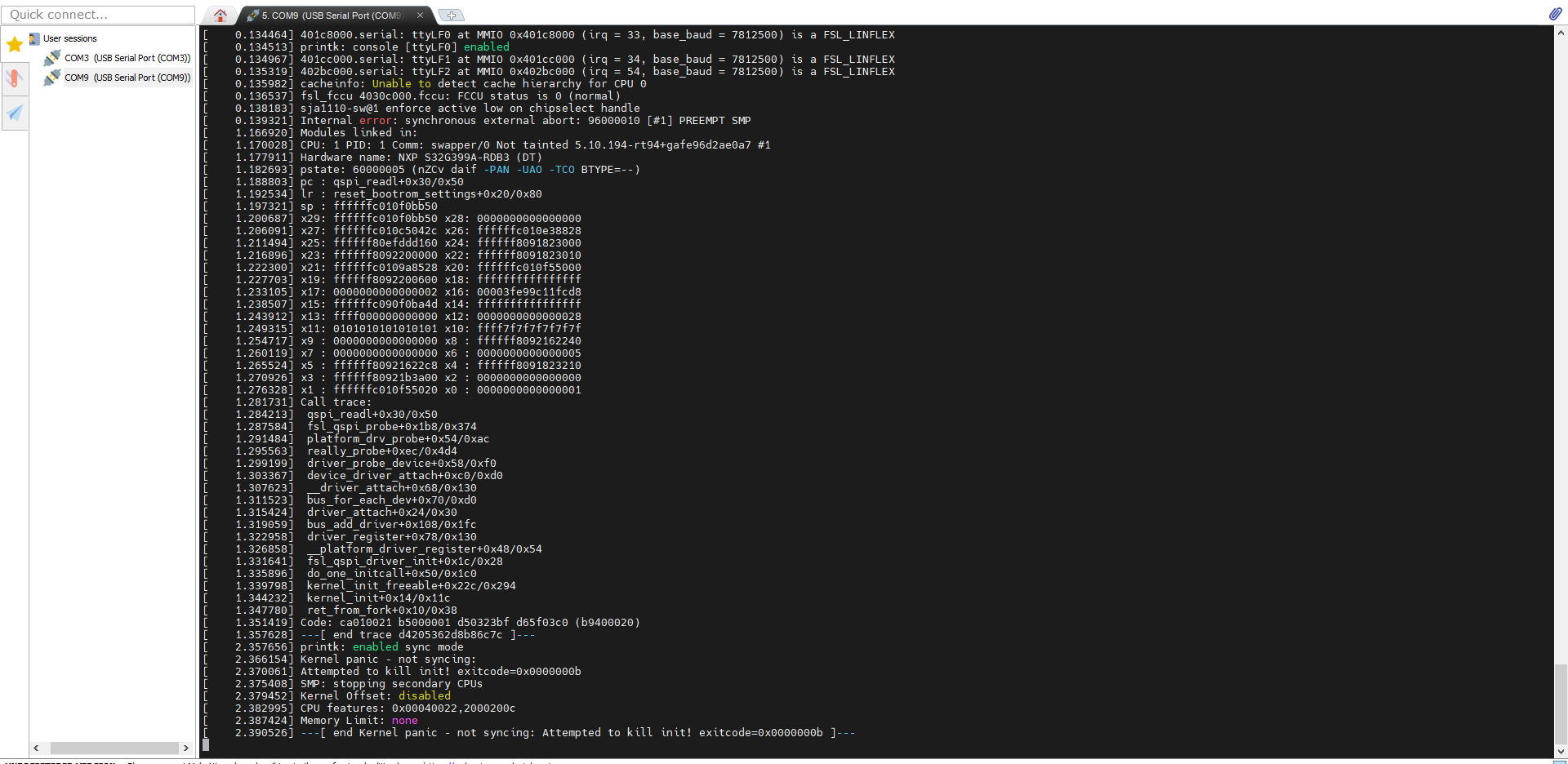 A core kernel panic - NXP Community