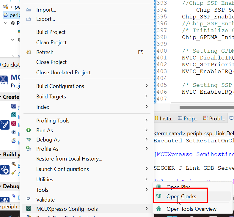 MCUXpresso config tools said "The select project is not based on MCUExpresso SDK" - NXP Community