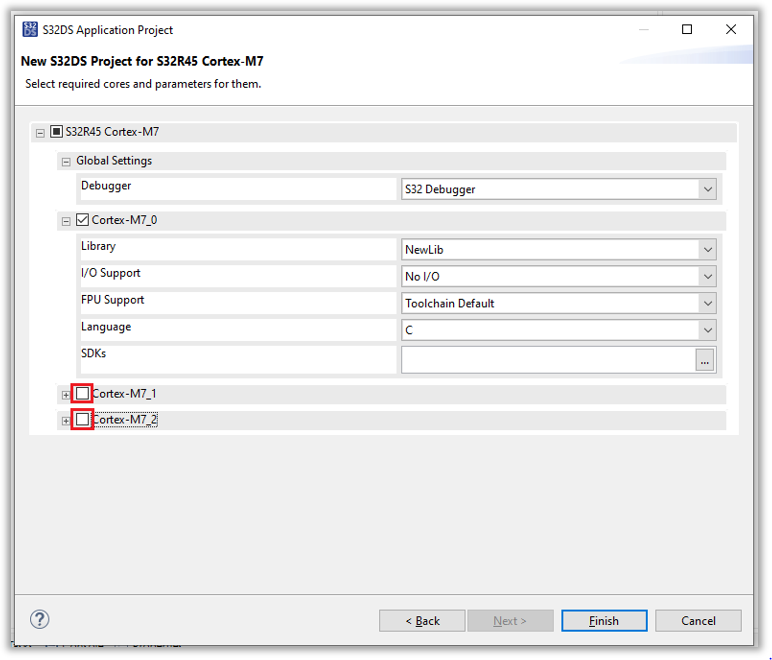 HOWTO: Create a Blinking LED application project for S32R45 using S32 ...
