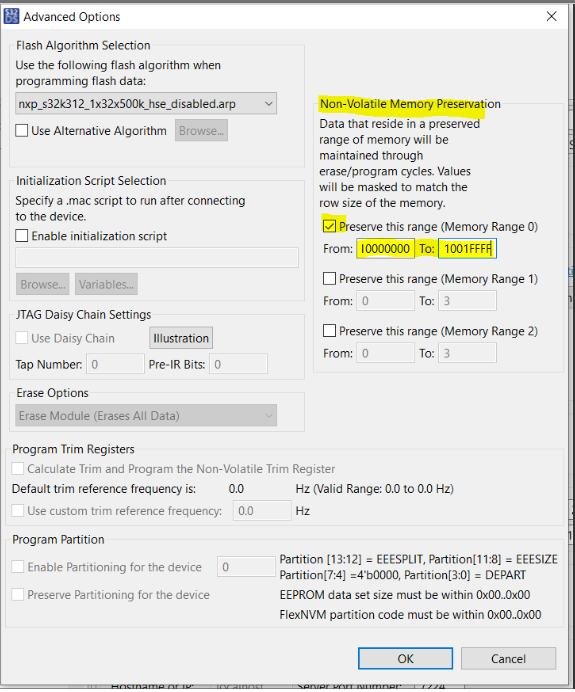 Example MCAL S32K312 FEE DS3.5 RTD300 - NXP Community