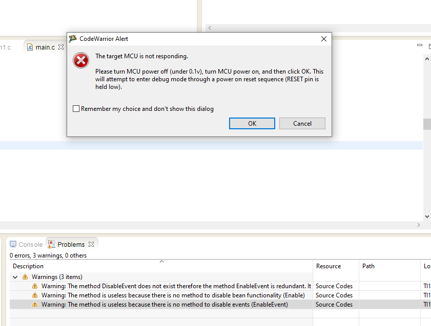 Re: Can't download program to flash on MC56F8 - NXP Community