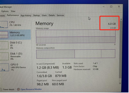Solved: win10IOT ddr show up size and disk warning - NXP Community