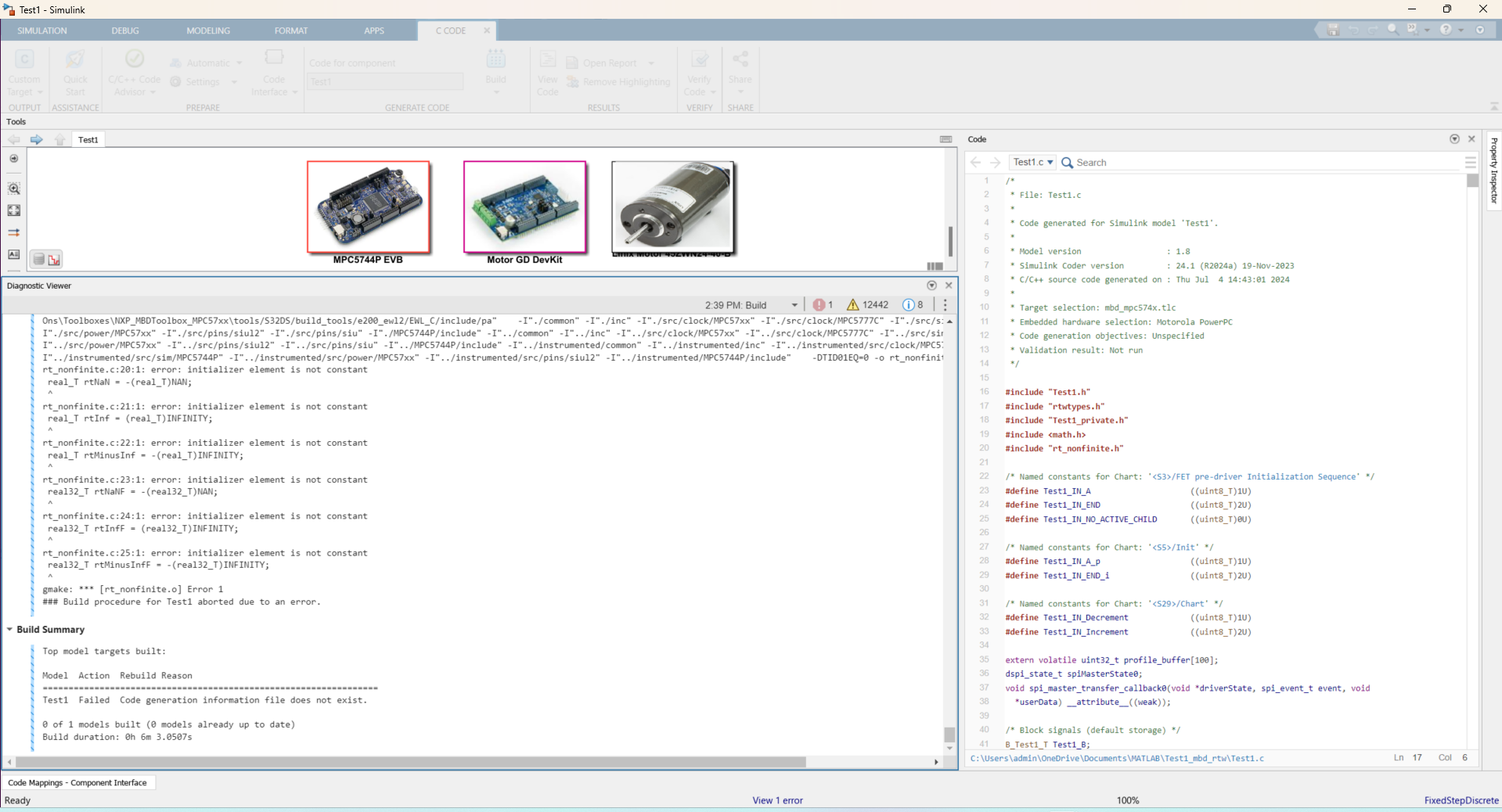 MPC5744P MBD code generation and Deployment. - NXP Community
