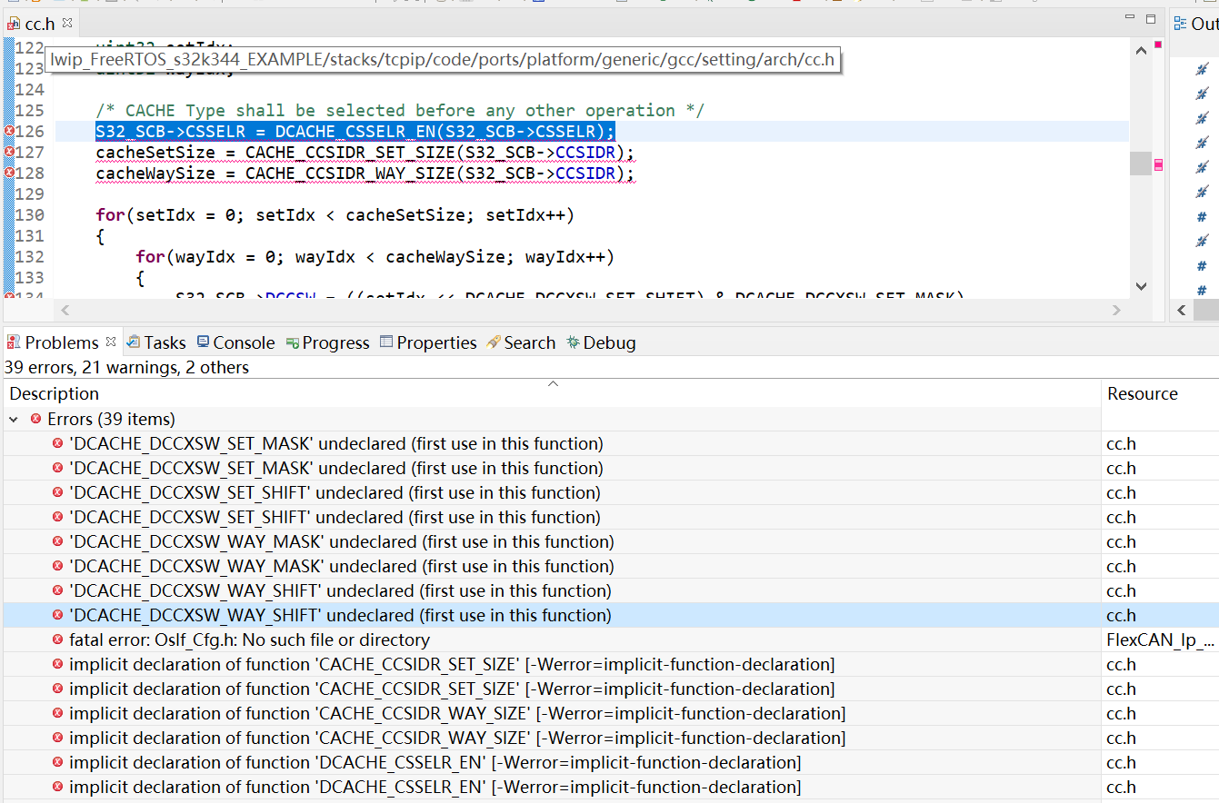 Solved: compiling error: S32K344 After D_CACHE_ENABLE is enabled - NXP Community