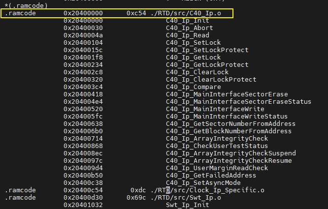 Solved: [S32K3XX] C40_Ip using for accessing Code flash memory patition ...