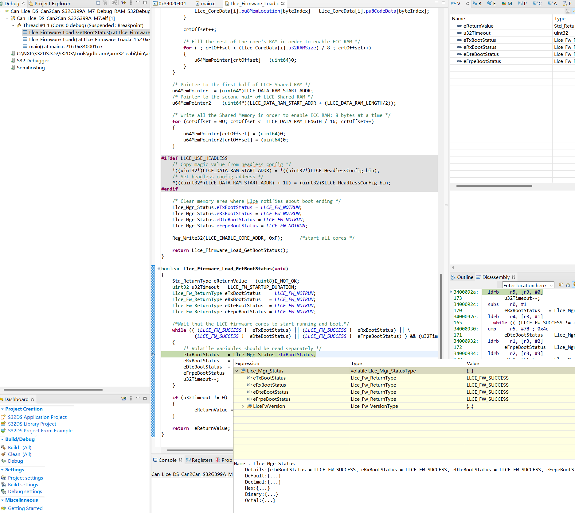 Solved: LLCE Firmware load fail - NXP Community