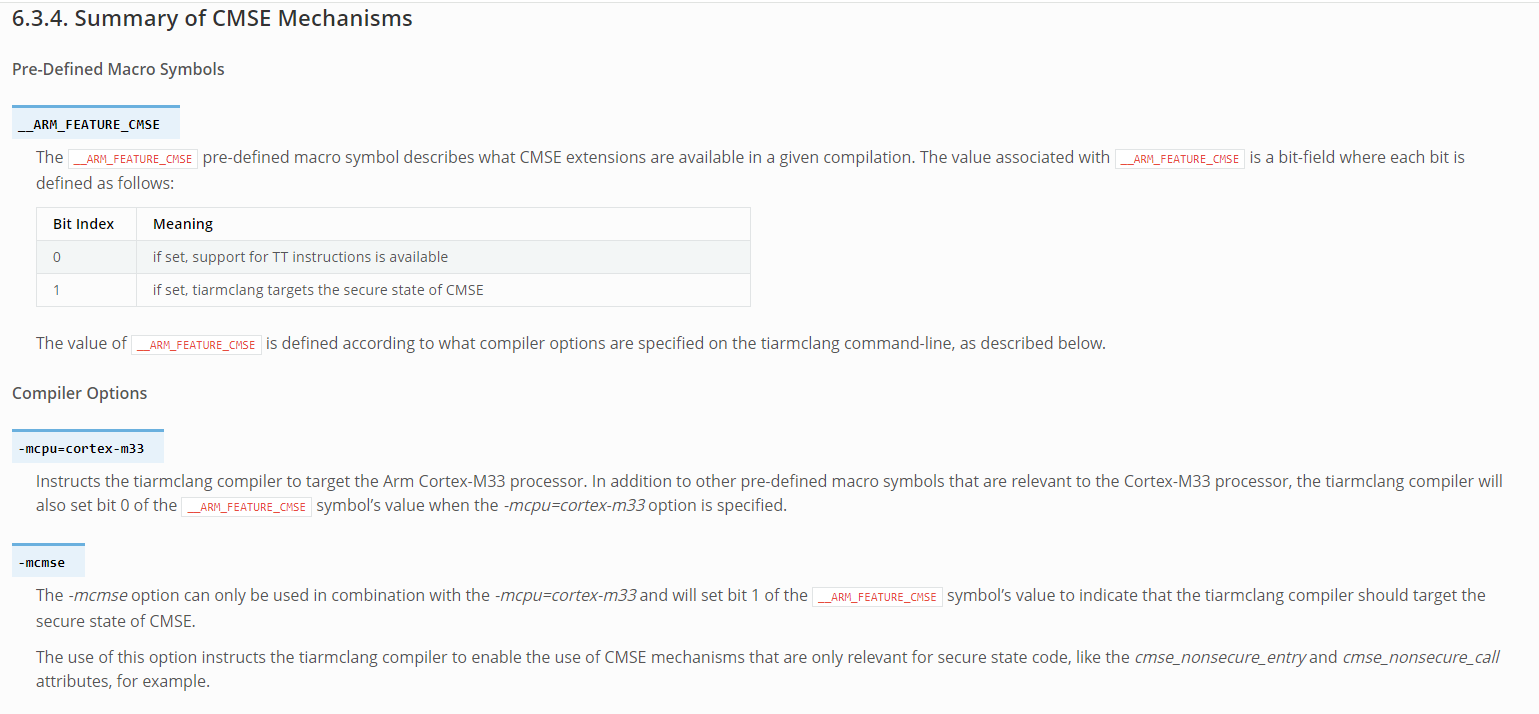 TrustZone Secure Setting and __ARM_FEATURE_CMSE - NXP Community