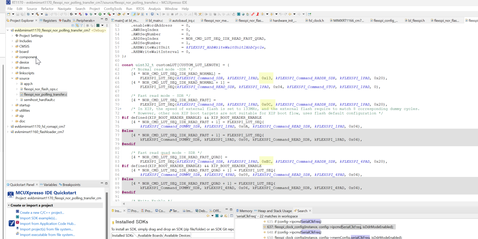 Solved: Re: flexspi_nor_config.[ch] for Macronix MX66L1G45G? - NXP Community