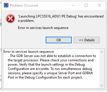 lpc5516 cannot be debugged twice - NXP Community