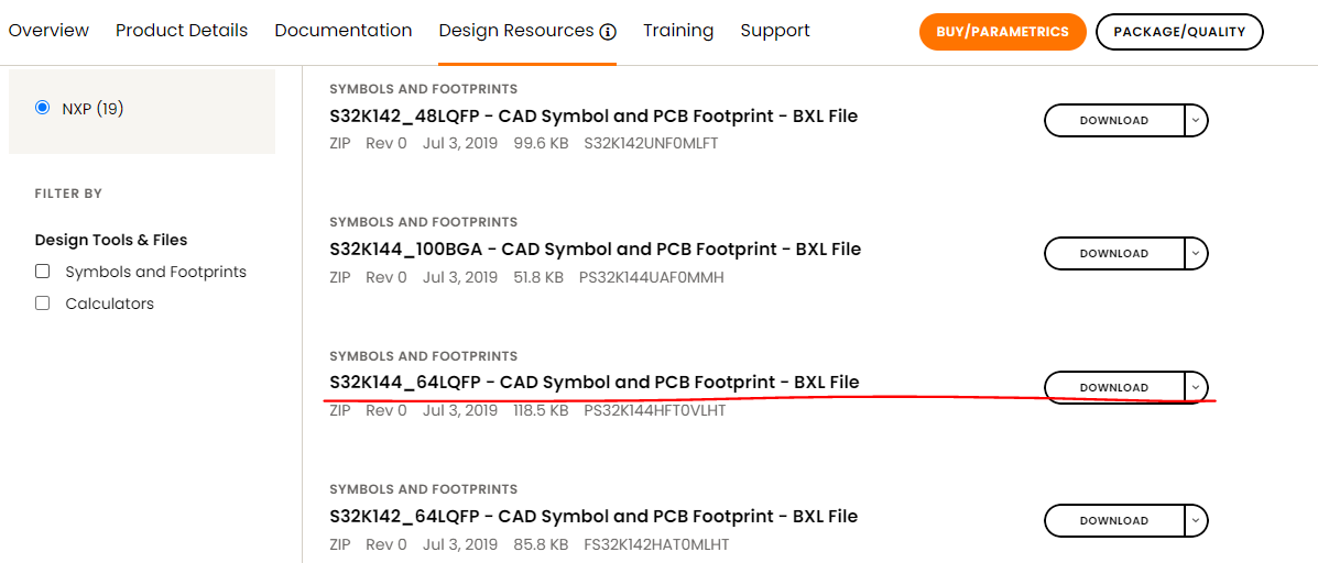Solved: 官方MCU封装下载 - NXP Community