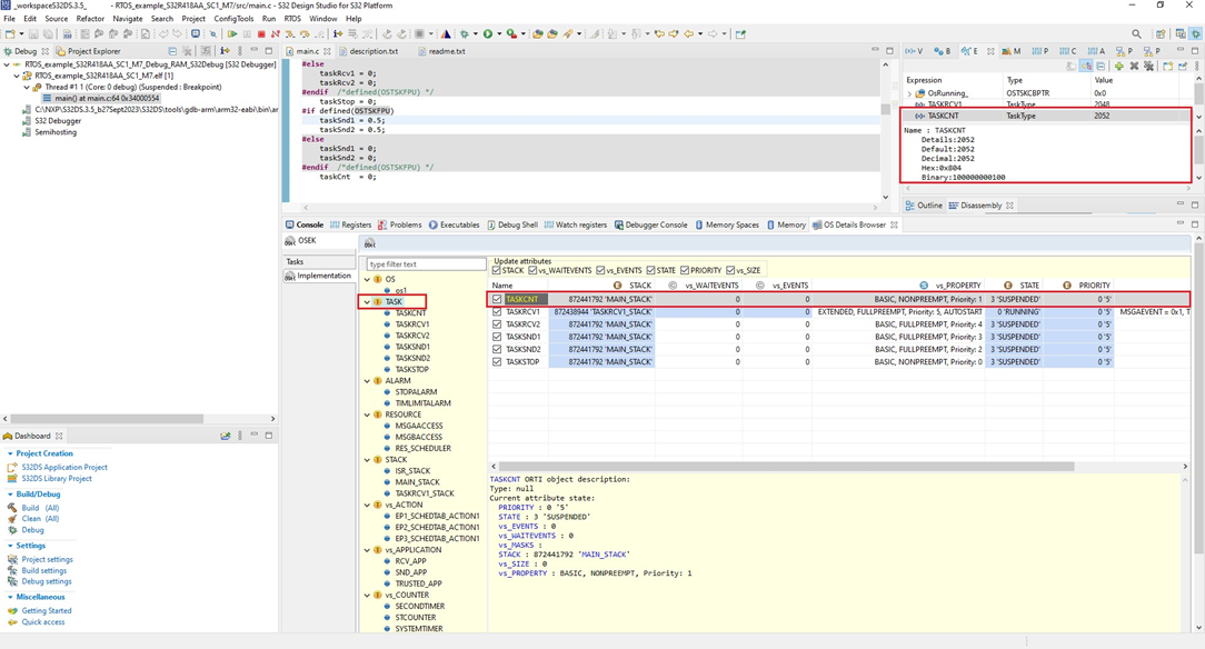 HOWTO Use OSEK OS Awareness with S32Debugger and PEMicro - NXP Community