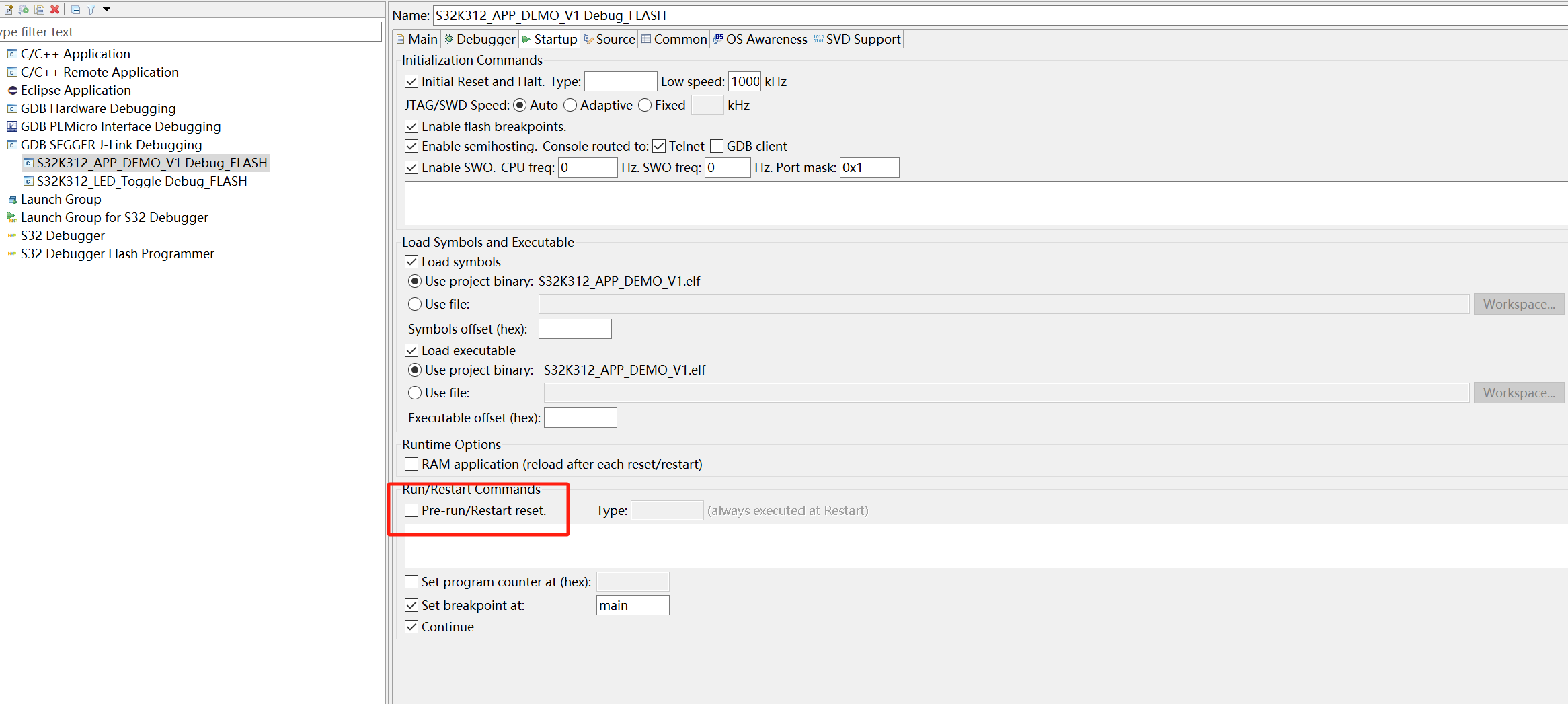 s32k312 debug for sds3.5 - NXP Community