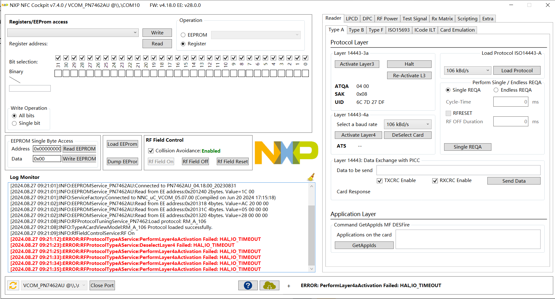 pn7462，cockpit工具使用 - NXP Community