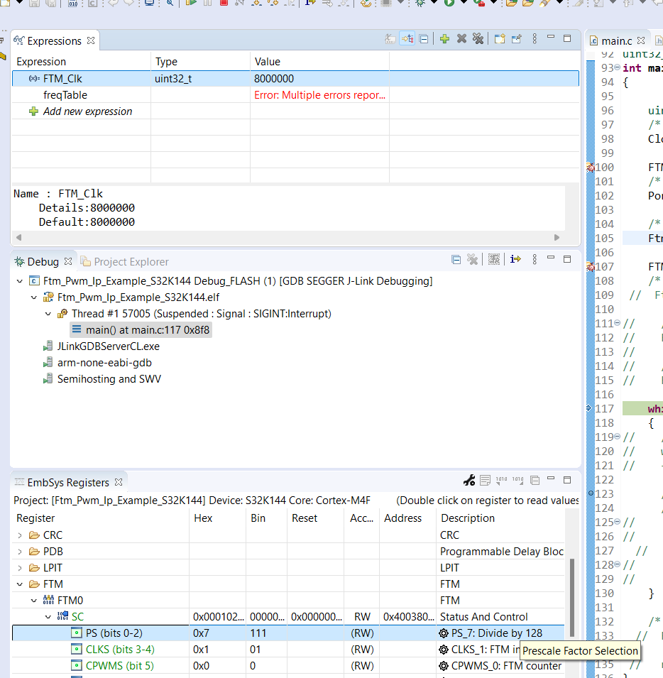 Solved: How is PWM Frequency being calculated in S32K1xx MCU - NXP Community