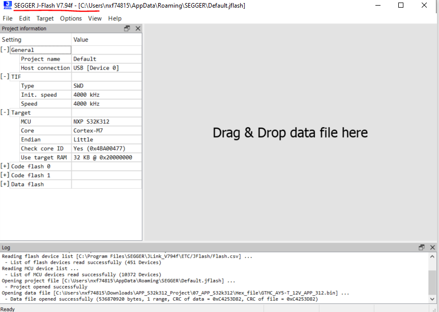 S32K344 J-FLASH CONNECT - NXP Community