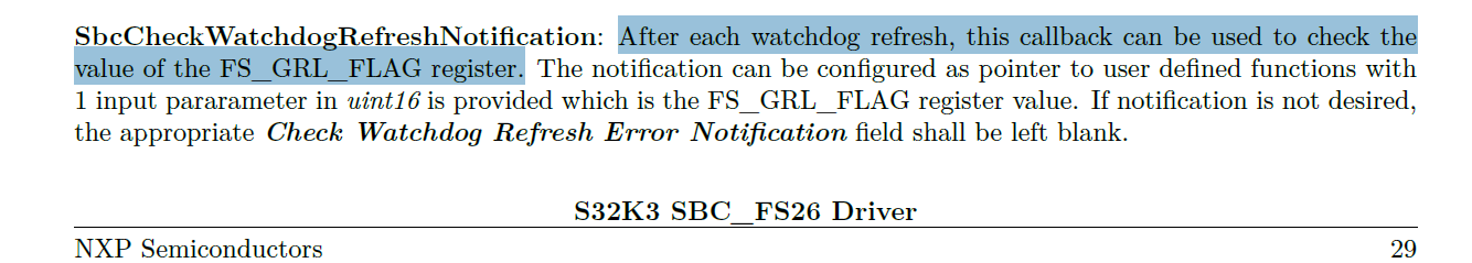 FS26 sbc watchdog notification - NXP Community