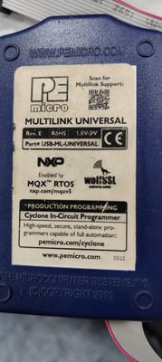 MPC5554 software loading using PE Micro Multilink Universal - NXP Community