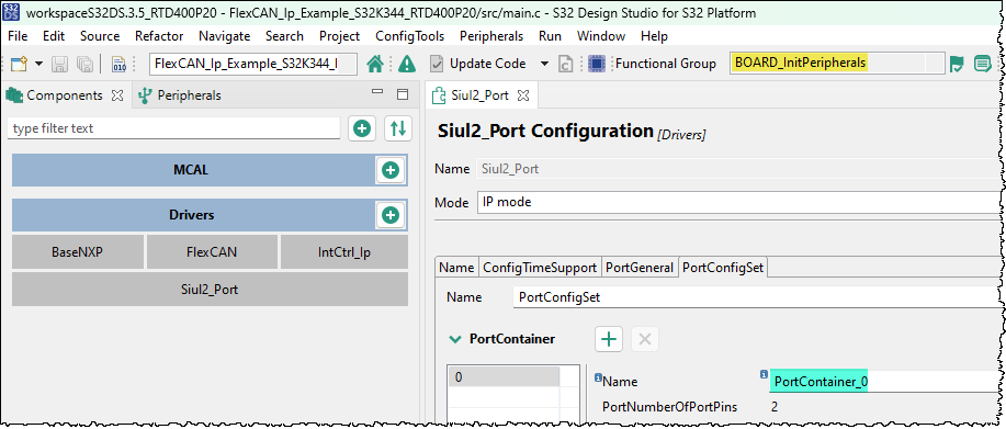 Solved: Port Container and Functional Group issue - NXP Community