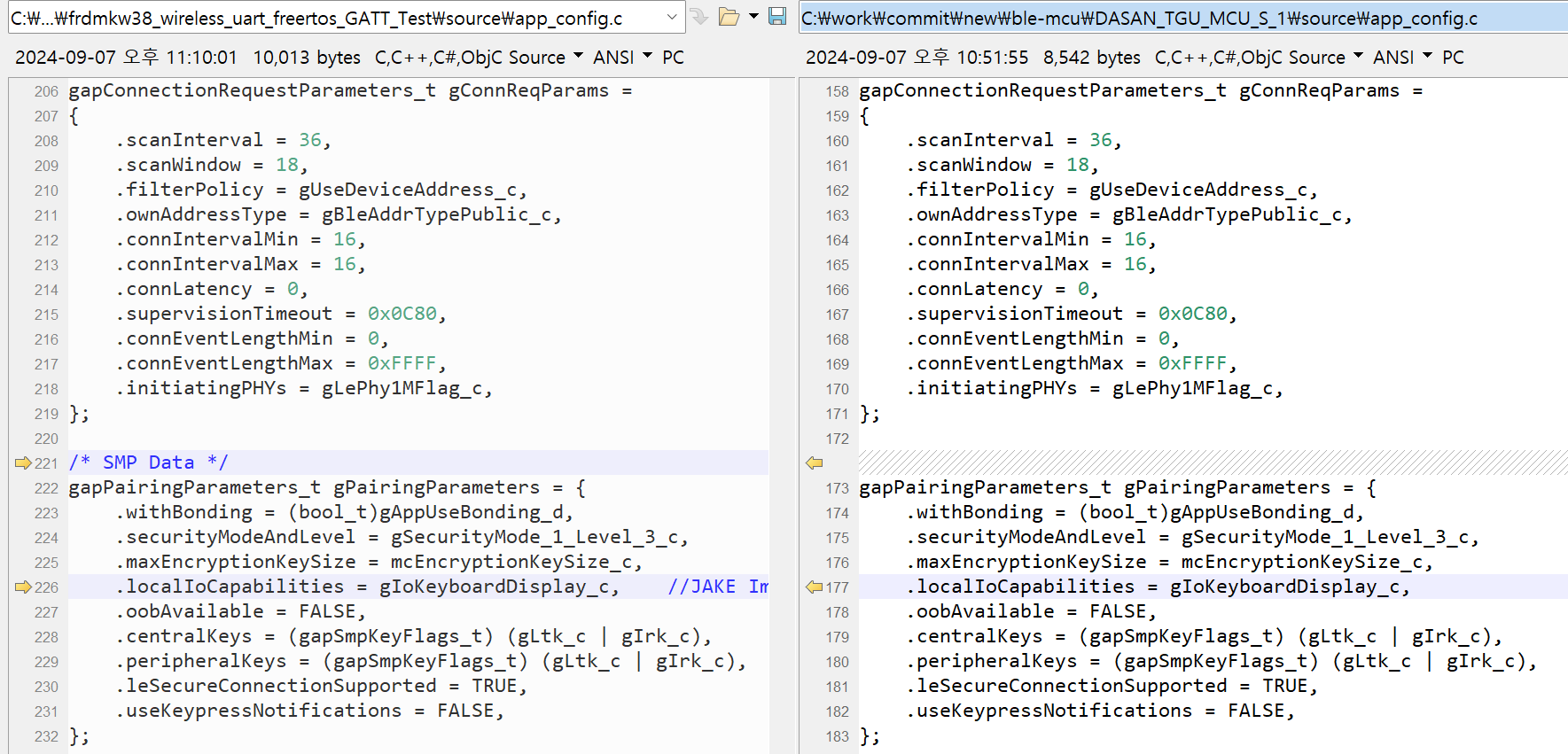 BLE security pairing & bi-direction tx/rx - NXP Community