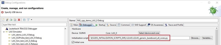 HOWTO: Debugging LAX on S32R45 Using S32 Debugger - NXP Community