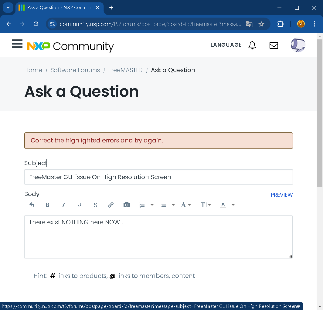 FreeMaster GUI issue On High Resolution Screen - NXP Community