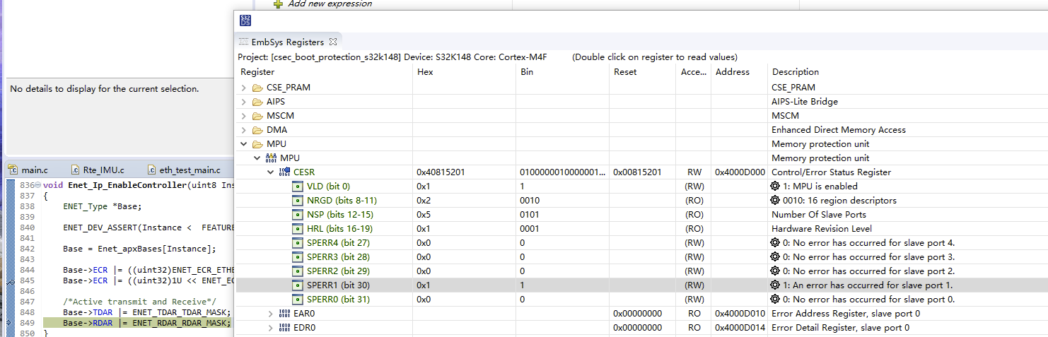 Solved: S32K148 MCAL ENET EBERR 问题 - NXP Community